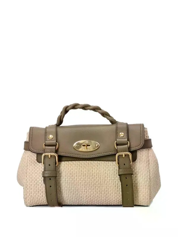 Mulberry Mini Alexa Woven Top-handle Bag - Neutrals