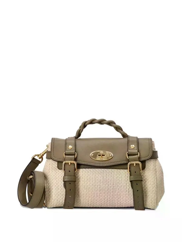 Mulberry Mini Alexa Woven Top-handle Bag - Neutrals