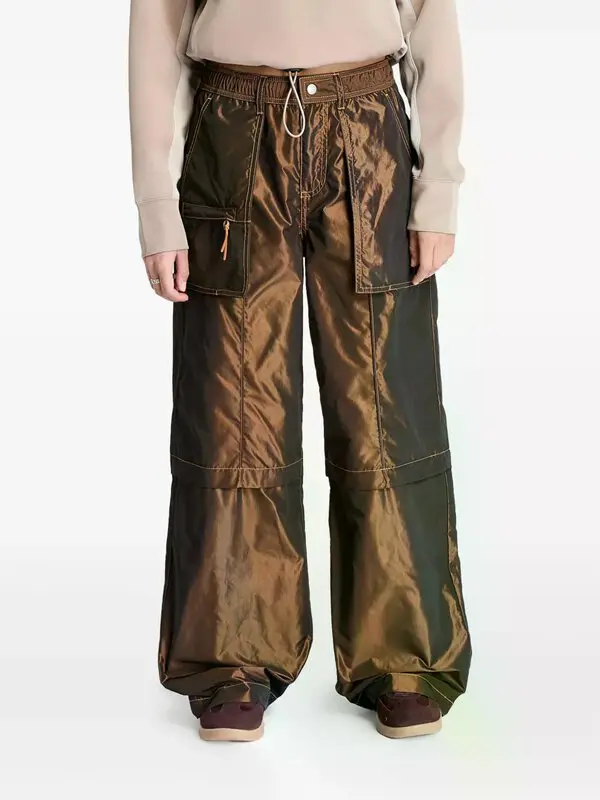 CONVERSE Distressed Finish Wide Leg Trousers
