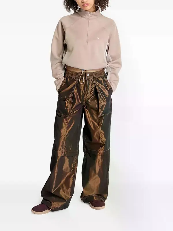 CONVERSE Distressed Finish Wide Leg Trousers