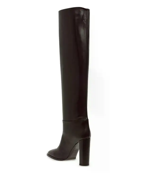 LE SILLA 110mm Elsa Leather Boots - Black