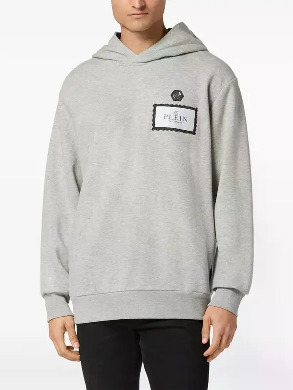 Philipp Plein Appliqué Hooded Sweatshirt