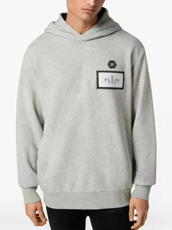Philipp Plein Appliqué Hooded Sweatshirt