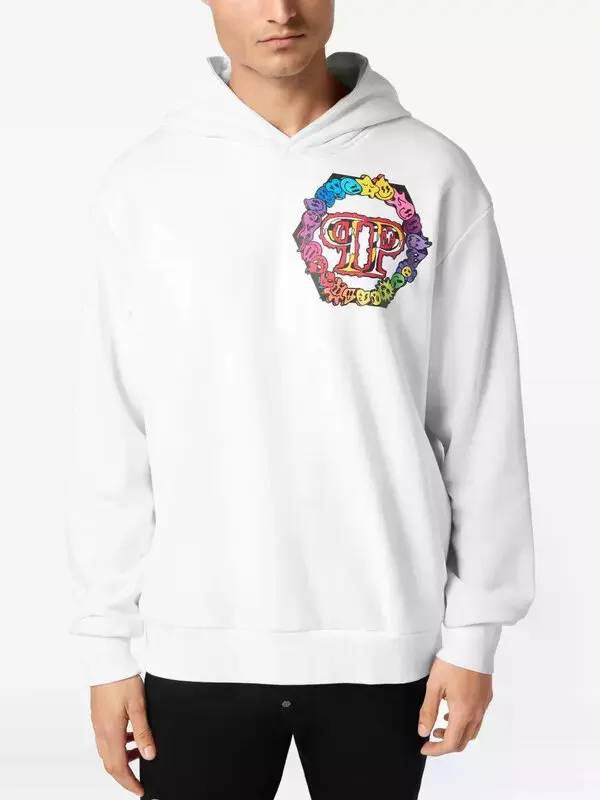 Philipp Plein Hoodie Sweatshirt - White