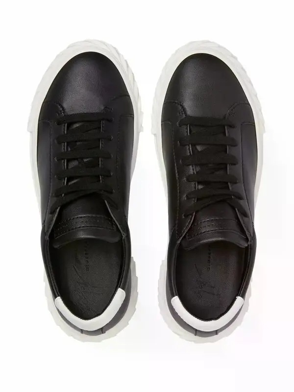 GIUSEPPE ZANOTTI Two-tone Lace-up Sneakers
