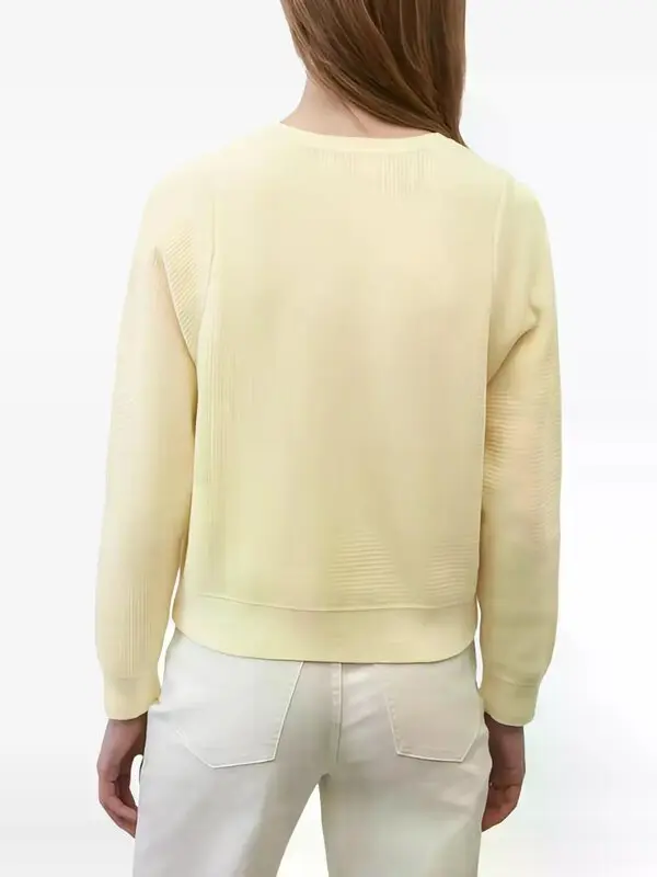 Marc O'polo Textured Crew-neck Sweater - Yellow