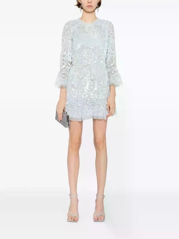 NEEDLE & THREAD Sequin Embellished Dress