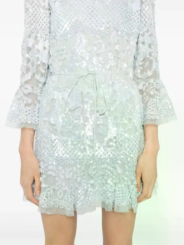 NEEDLE & THREAD Sequin Embellished Dress