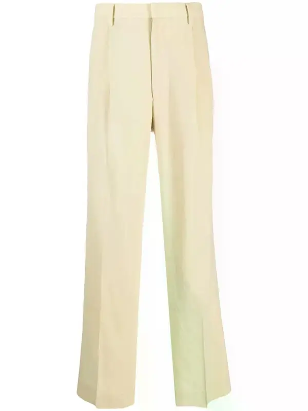 Auralee Hard Twist Viyella Wool Trousers