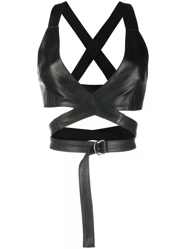 MANOKHI Megan Bustier Top - Black