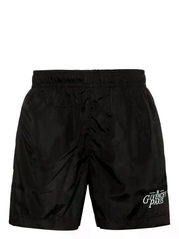 Givenchy Logo-embroidered Swim Shorts - Black