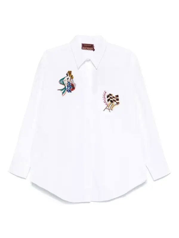 ALEMAIS Cotton Button-down Shirt - White