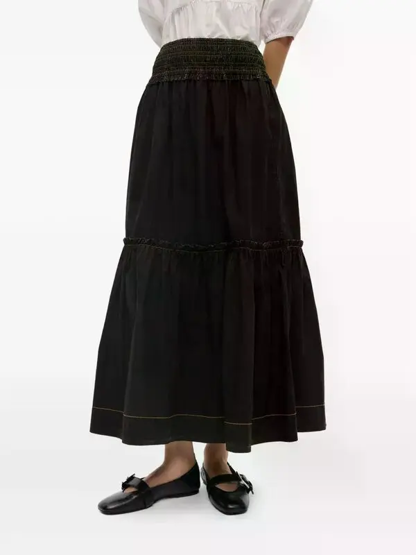GANNI Panelled A-line Skirt
