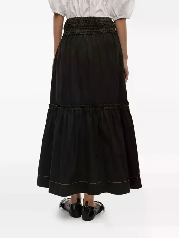 GANNI Panelled A-line Skirt