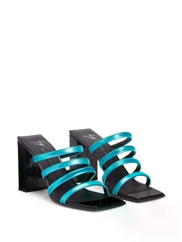 GIUSEPPE ZANOTTI 85mm Shangai Mules - Blue