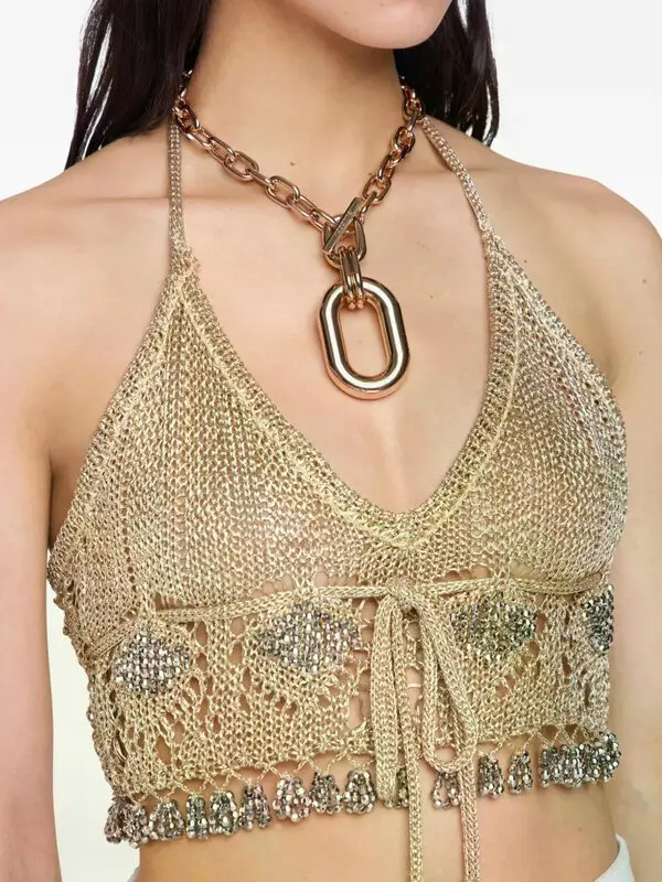 Rabanne Xl Link Necklace - Pink