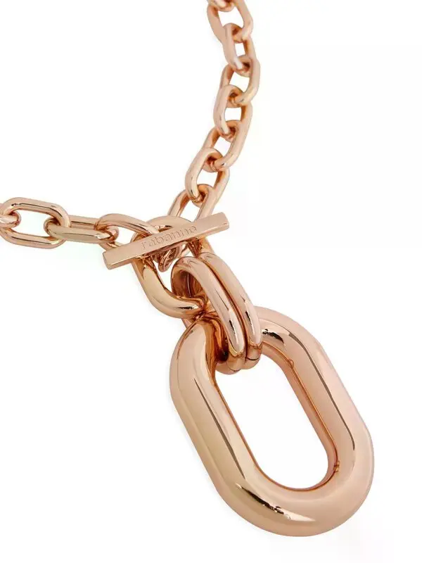 Rabanne Xl Link Necklace - Pink