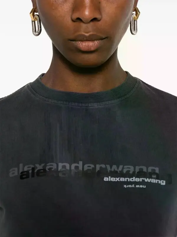Alexander Wang Logo-print Cotton T-shirt
