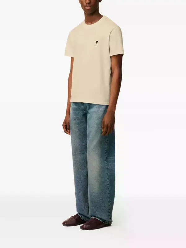 AMI Paris De Coeur T-shirt - Neutrals
