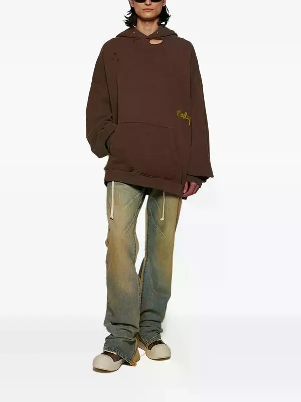 RRR123 Distressed Drawstring Jeans