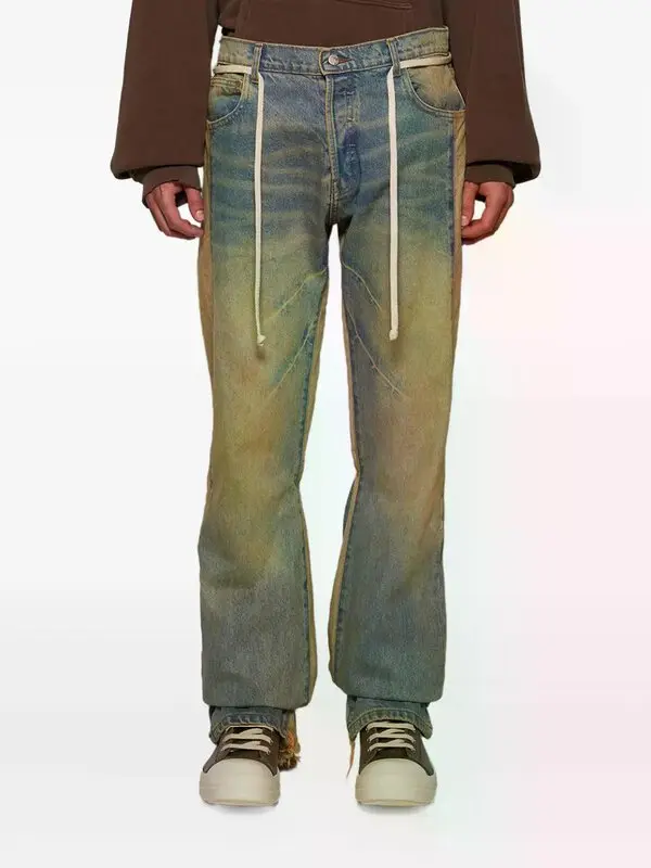 RRR123 Distressed Drawstring Jeans