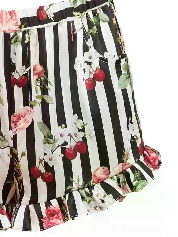 FLEUR DU MAL Cherry Rose Shorts