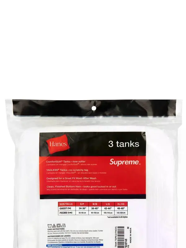 Supreme Hanes Three-pack Tank Tops