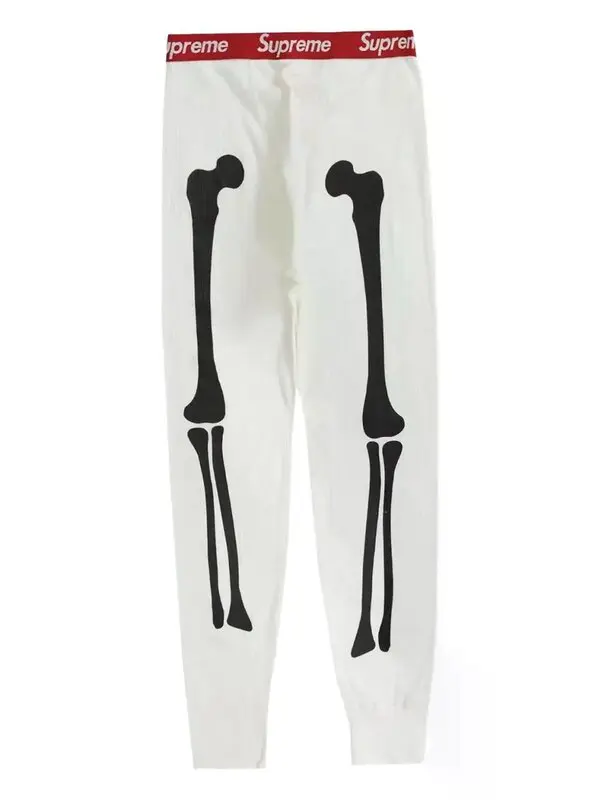 Supreme X Hanes® Bones Fw 24 Thermal Leggings - White