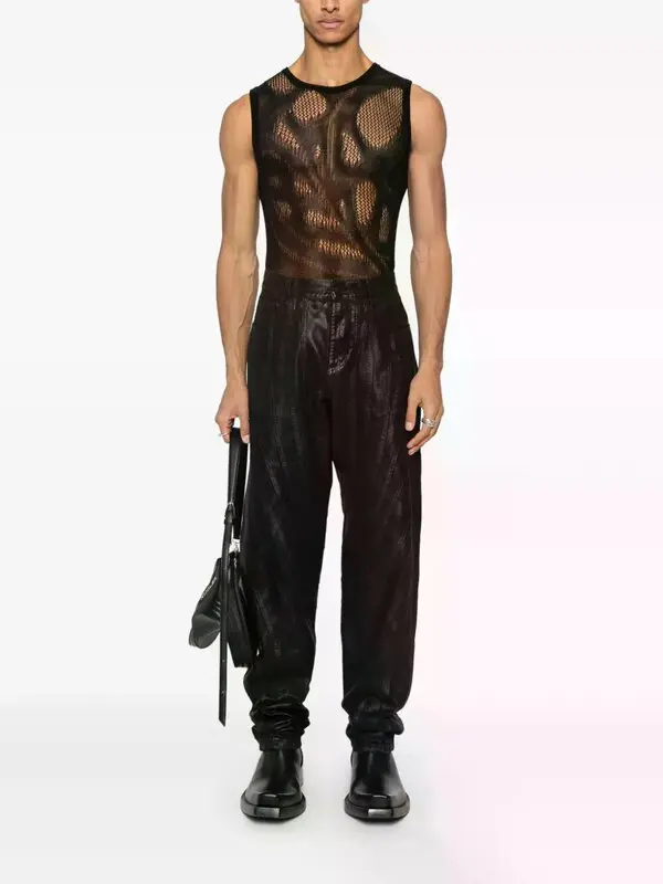 MUGLER Waxed Jeans