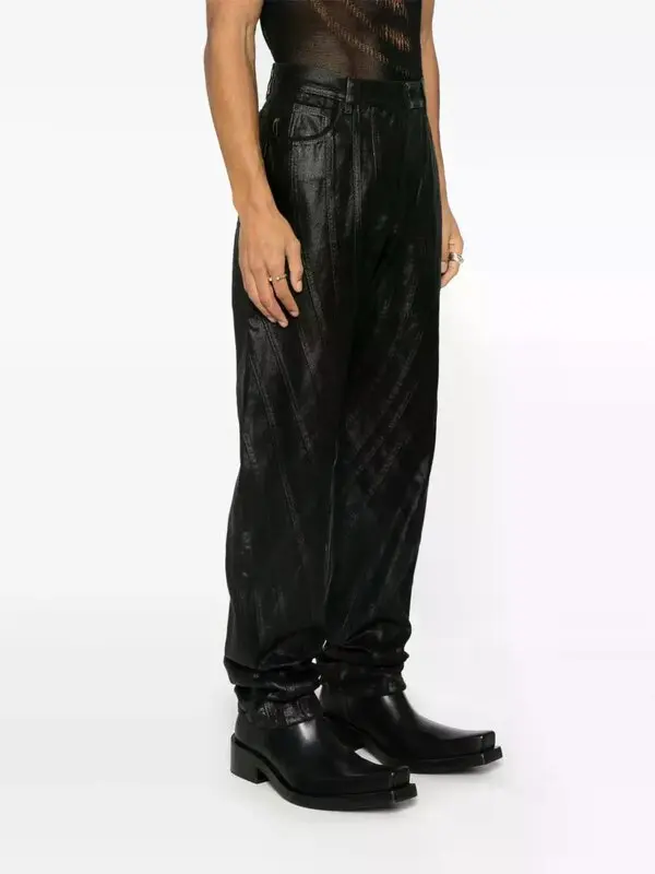 MUGLER Waxed Jeans