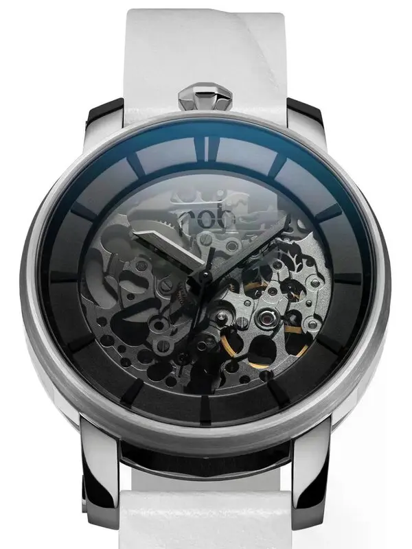 FOB PARIS Stainless Steel Automatic Skeleton Watch