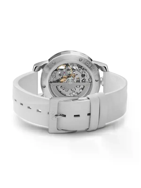 FOB PARIS Stainless Steel Automatic Skeleton Watch