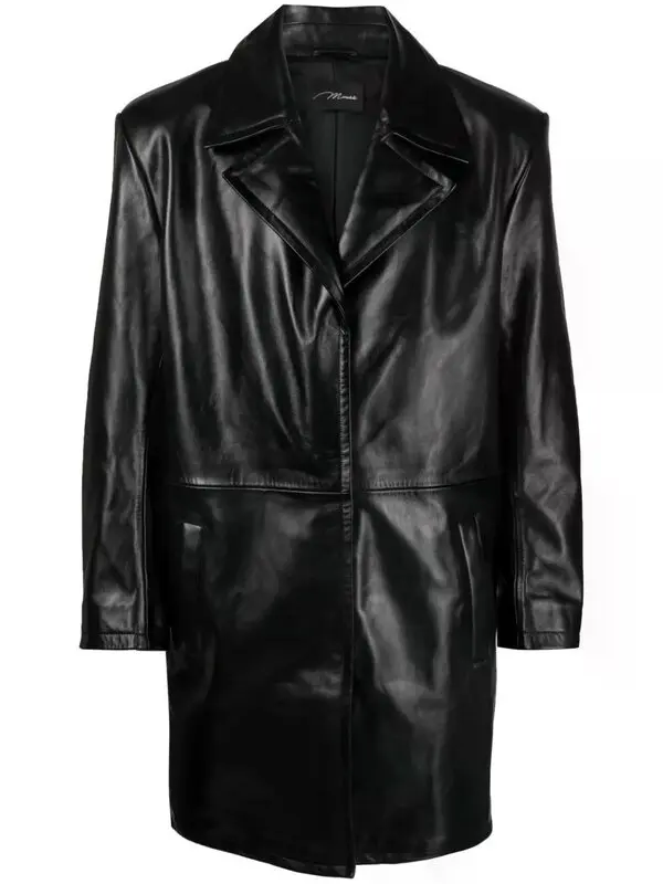 MANOKHI Single-breasted Leather Coat