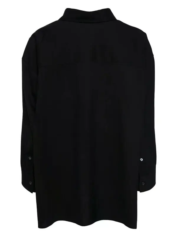 DARKPARK Button-up Wool Polo Top