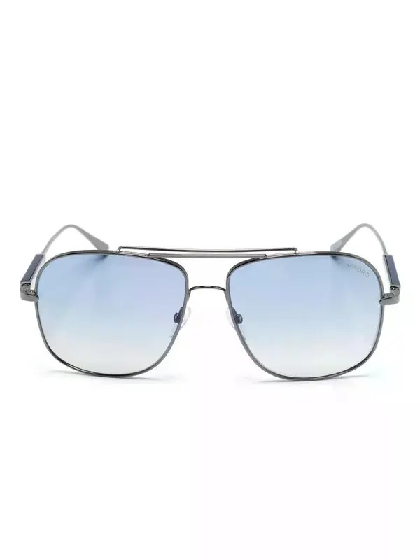 TOM FORD Pilot Sunglasses - Silver