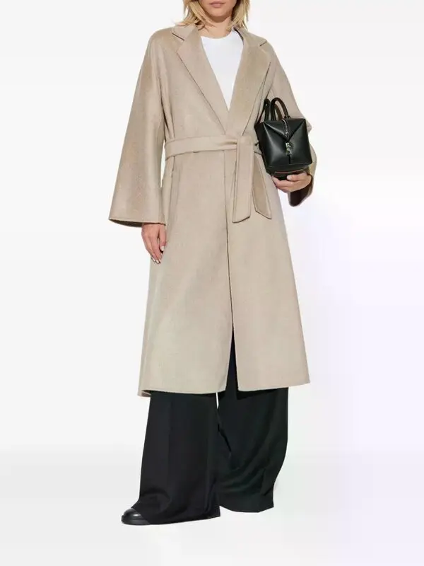 Max Mara Ludmilla Belted Wrap Coat - Neutrals