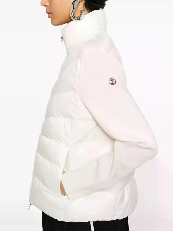 Moncler Padded Wool Cardigan - Neutrals