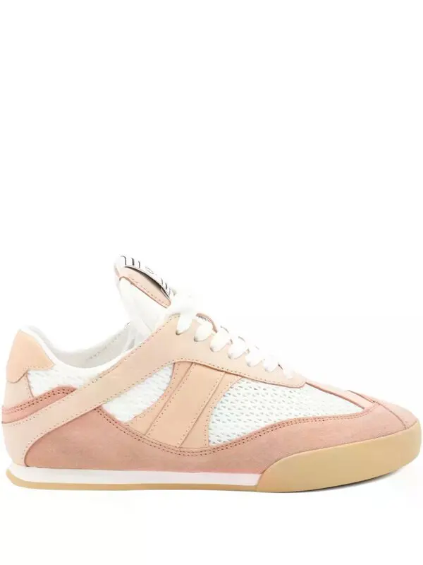 Chloé Mesh-panel Suede Sneakers - Pink