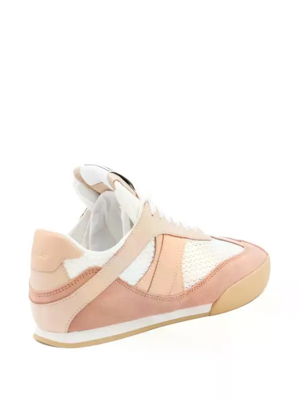 Chloé Mesh-panel Suede Sneakers - Pink