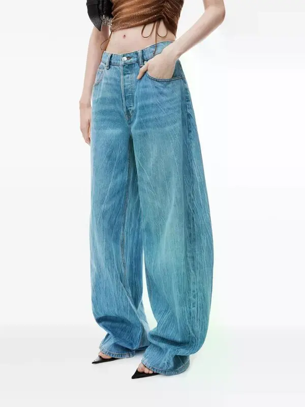 Alexander Wang Low-rise Wide-leg Jeans