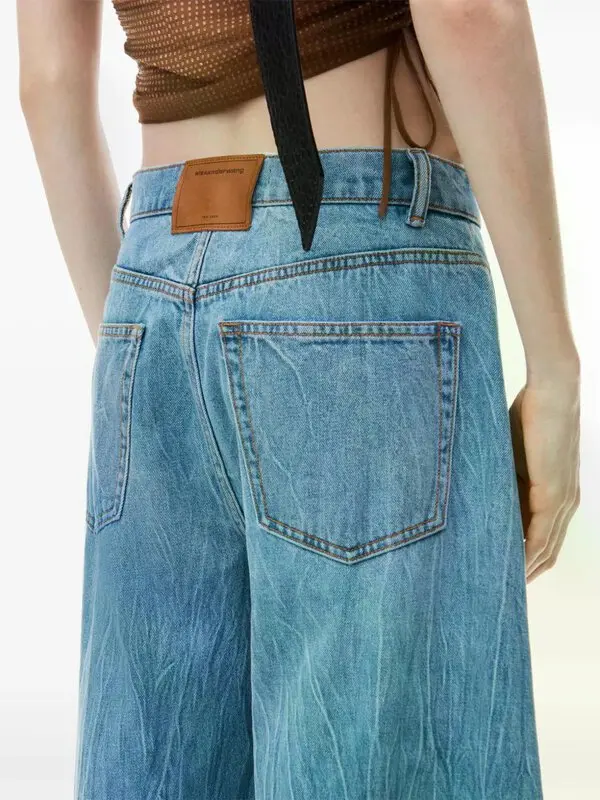 Alexander Wang Low-rise Wide-leg Jeans