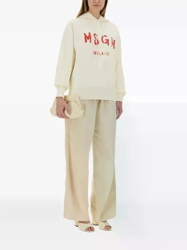 MSGM Logo-print Drawstring Hoodie