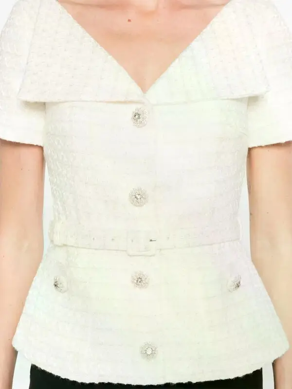 SELF-PORTRAIT Bouclé Top