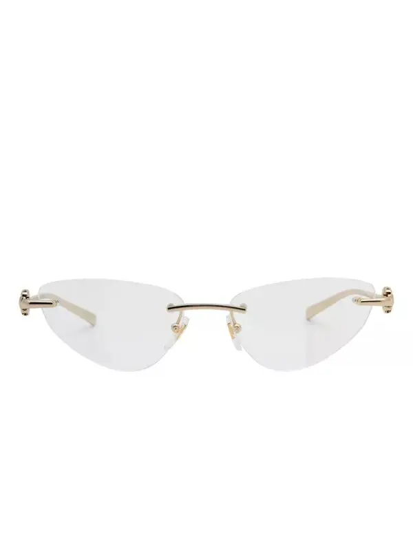 Gucci Cat-eye Glasses - Gold
