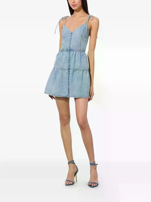 Alice + Olivia Shanti Denim Mini Dress