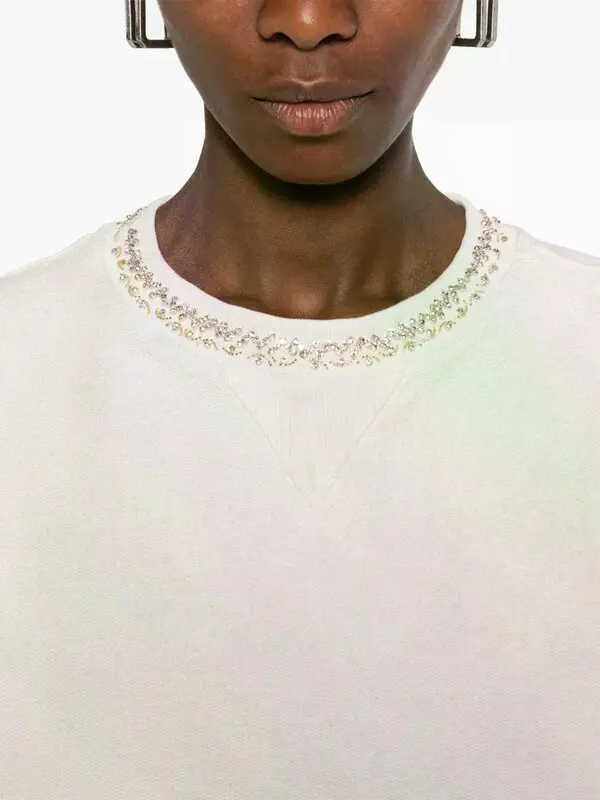 GOLDEN GOOSE Cropped Crew Neck Sweater