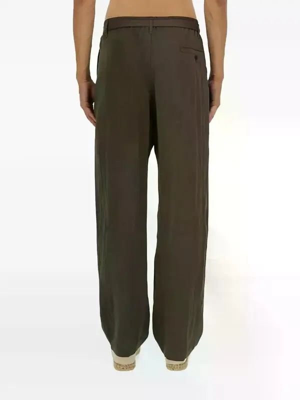 LEMAIRE Pleated Trousers - Green