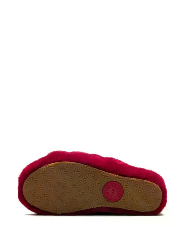 UGG Fluff Yeah Slingback Slippers - Red