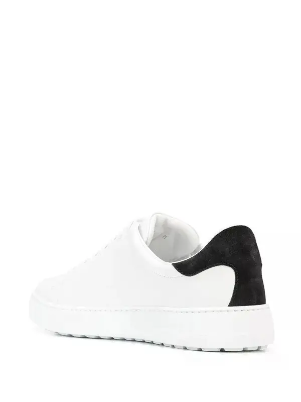 FERRAGAMO Gancini Leather Lace-up Sneakers