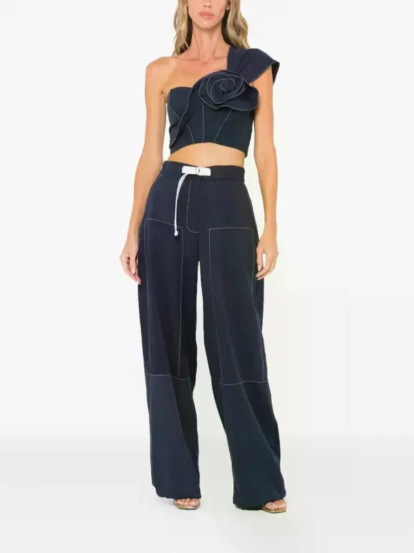 JBQ Blaire Asymmetrical Top - Blue